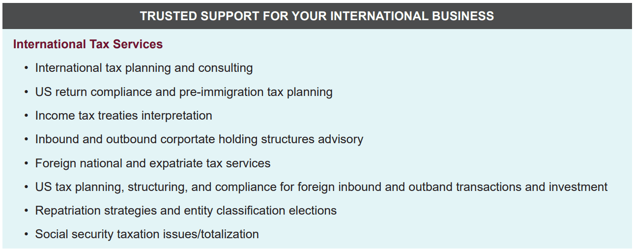 International Tax Services | Cross-Border Tax Experts at BRC